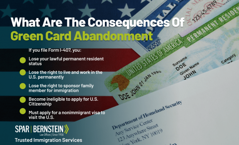 Form I-407 & Green Card Abandonment: A Legal Guide